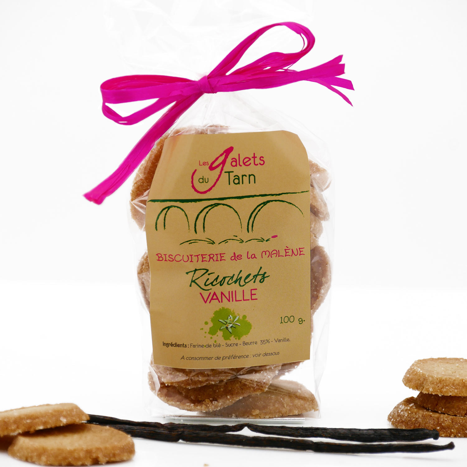 Biscuits Ricochets à la Vanille - Biscuiterie artisanale du Tarn